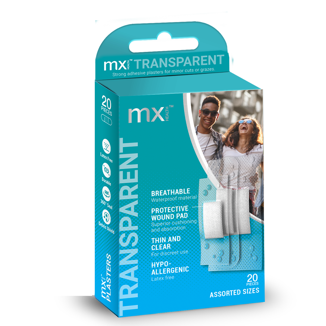 MX Transparent Plaster - 20 per Box - Medinox Australia